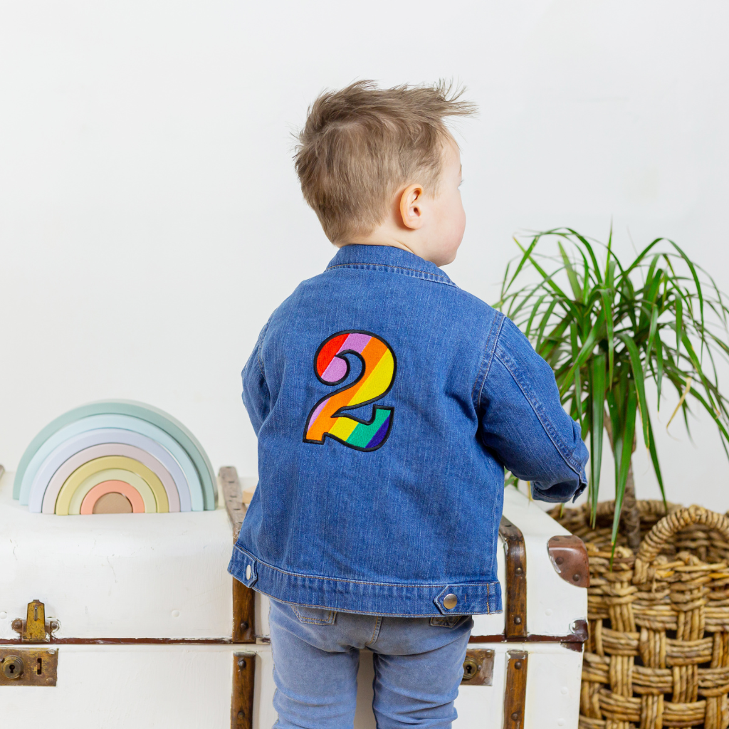 Kids Embroidered Age Denim Jacket – percyandnell